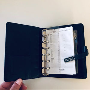 Coach | Accessories | Coach Pebbled Leather Planner Organizer | Poshmark